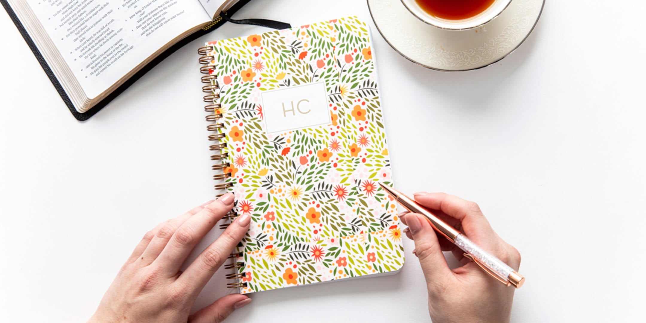 Paper Sunday Floral Collection | Personalized Bible Verse Journals